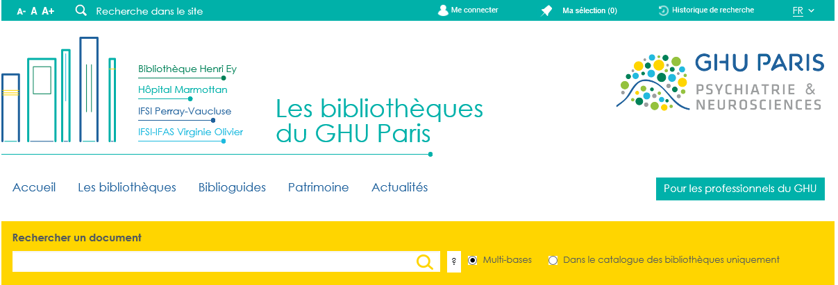 Les bibliothèques du GHU | GHU Paris psychiatrie & neurosciences